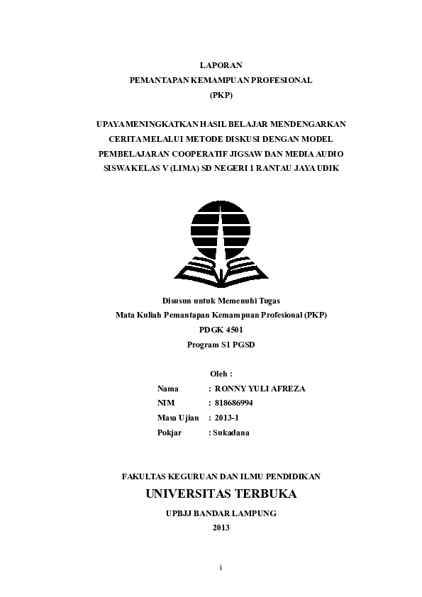 Halaman Judul Membuat Halaman Judul Atau Cover Skripsi/Makalah/Laporan