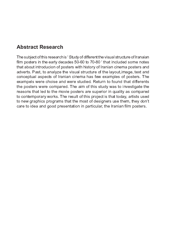 (PDF) Abstract research "History of Iranian movie posters..." | Navid ...