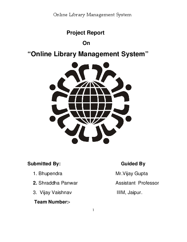 (PDF) 11 project-online library management system