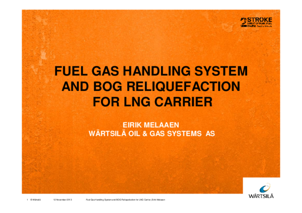 (PDF) FUEL GAS HANDLING SYSTEM AND BOG RELIQUEFACTION FOR LNG CARRIER ...
