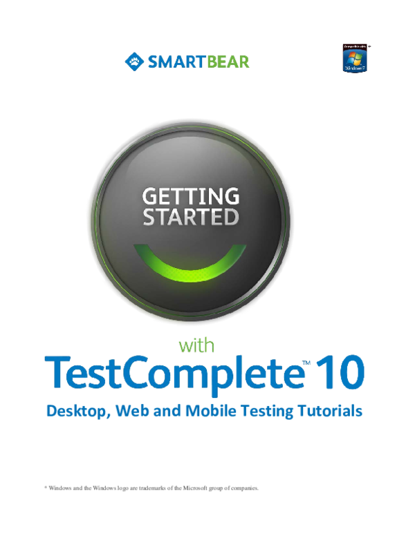 (PDF) Getting started with testcomplete