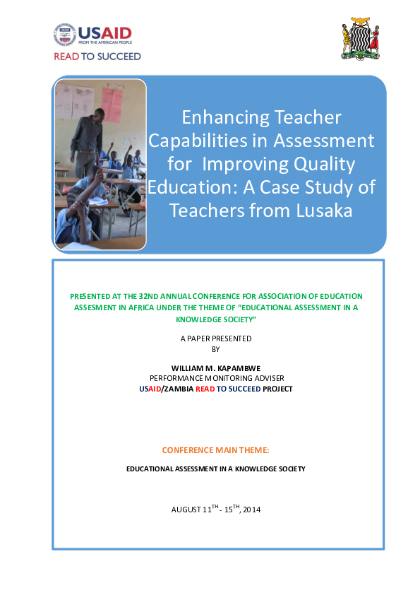 (DOC) Enhancing Teacher Capabilities in Assessment for Improving ...