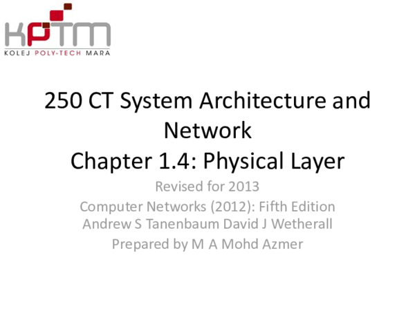 (PPT) Physical Layer