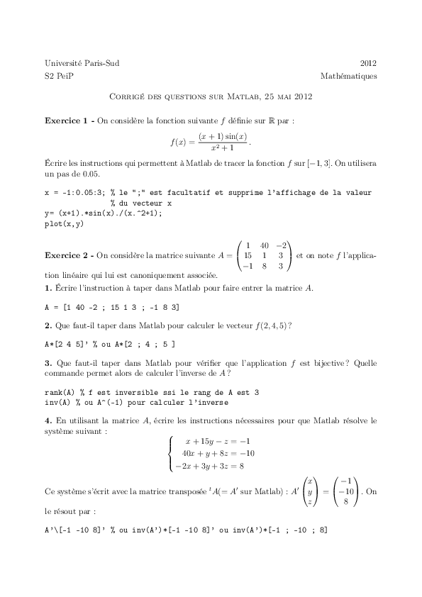 inverse fft image matlab