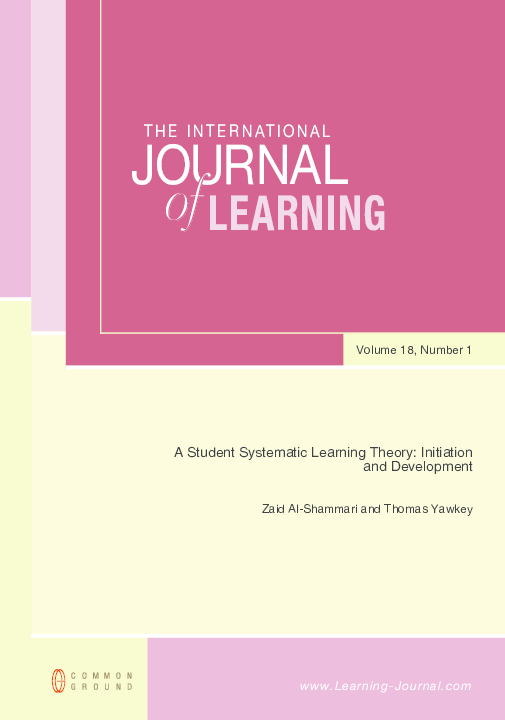 (PDF) A Student Systematic Learning Theory: Initiation and Development