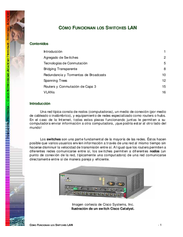 (PDF) CÓMO FUNCIONAN LOS SWITCHES LAN CÓMO FUNCIONAN LOS SWITCHES LAN