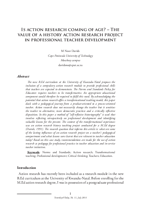 (PDF) Action Research