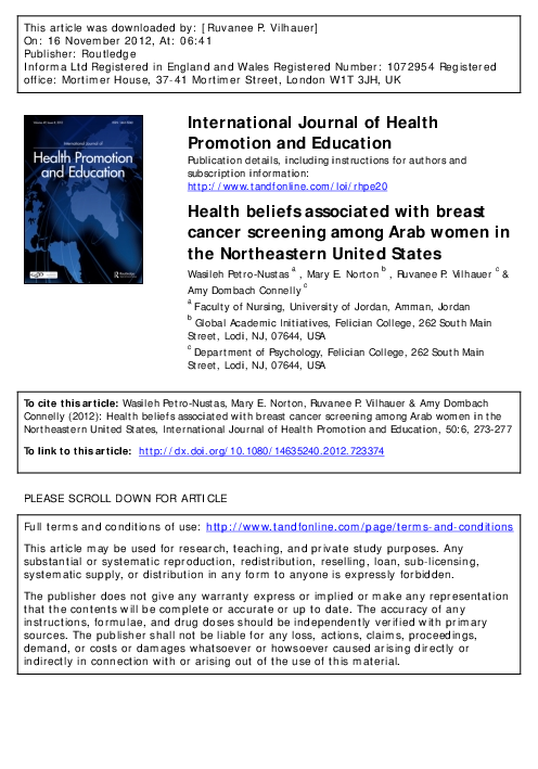 (PDF) Petro-Nustas, W., Norton, M., Vilhauer, R.P. and Connelly, A ...