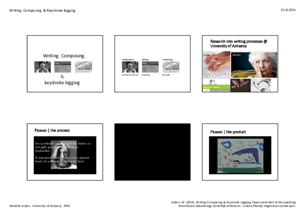 (PDF) Writing. Composing. & Keystroke logging.