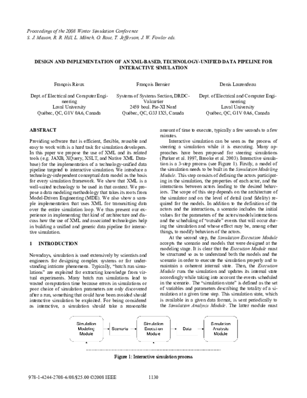 Pdf Design And Implementation Of An Xml Based Technology Unified