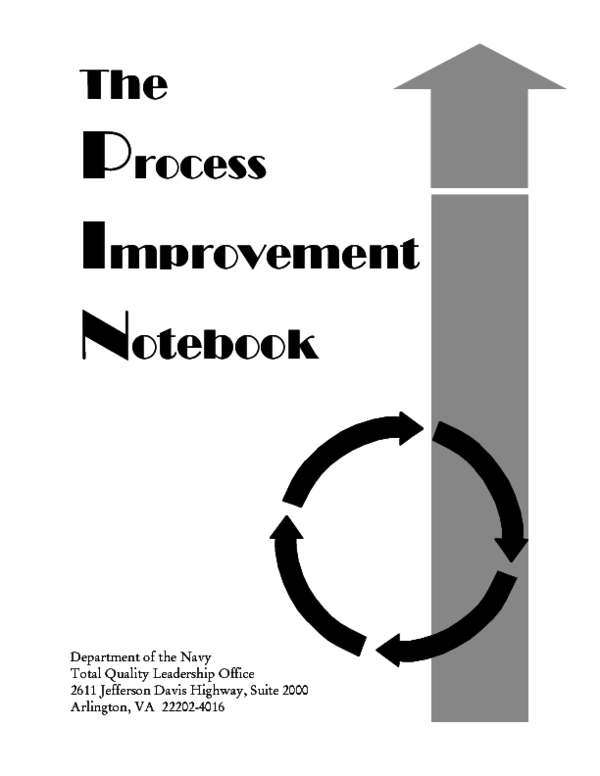 (PDF) The Process Improvement Notebook (PIN