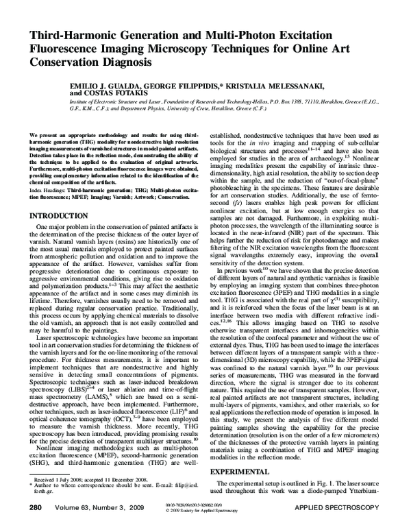 (PDF) Third-Harmonic Generation and Multi-Photon Excitation Fluorescence Imaging Microscopy ...