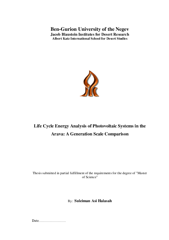 PDF Life Cycle Energy Analysis Of Photovoltaic Systems In The Arava pdf-life-cycle-energy-analysis-of-photovoltaic-systems-in-the-arava