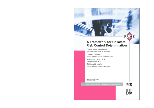 (PDF) A Framework for Collateral Risk Control Determination