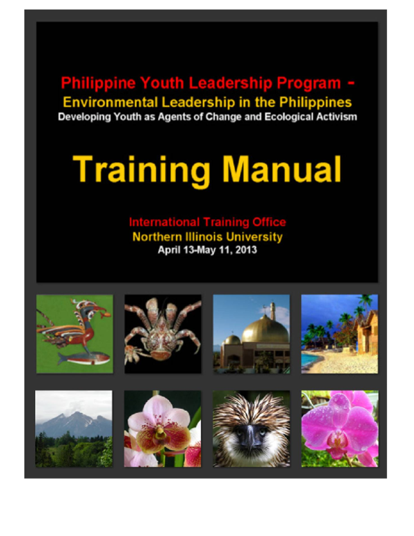 (PDF) Rey Ty (Ed.). (2013). Training Manual Philippine Youth Leadership ...
