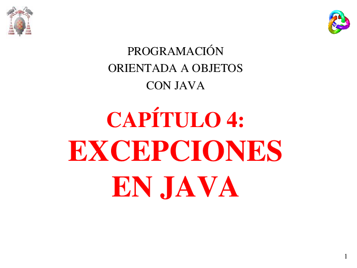 (PDF) Java Cap4-Excepciones Muy completo