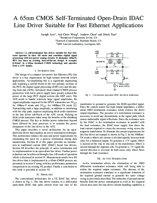 (PDF) A 65nm CMOS self-terminated open-drain IDAC line driver suitable ...