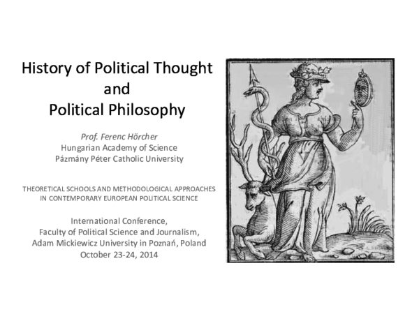 (PPT) History of Political Thought and Political Philosophy