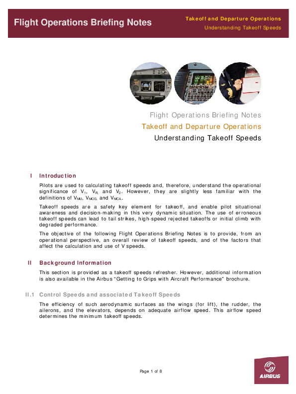 (PDF) Takeoff and Departure Operations Understanding Takeoff Speeds ...