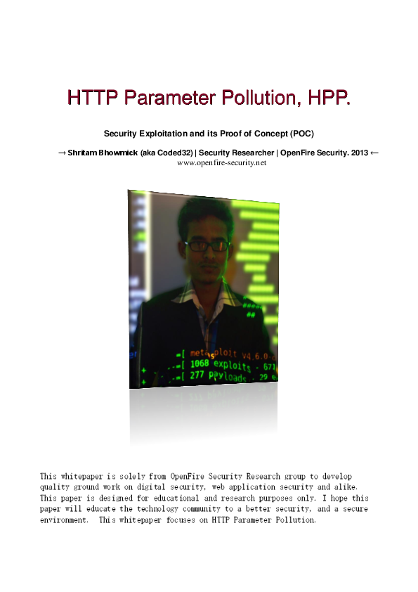 HTTP Parameter Pollution