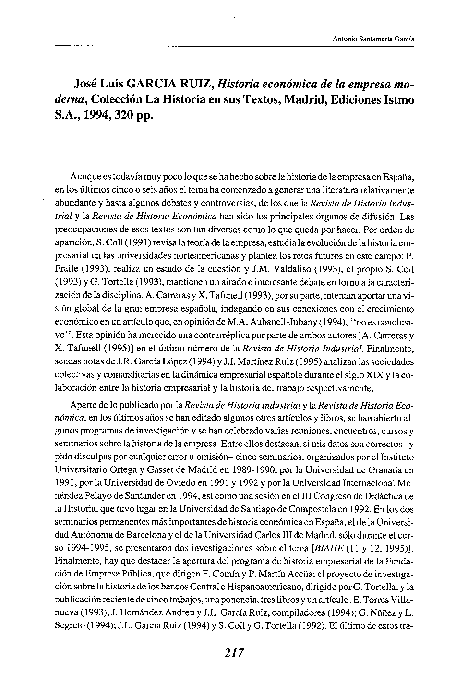 (PDF) Historia económica de la empresa moderna