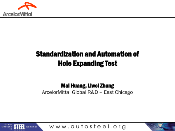 (PDF) Standardization and Automation of Hole Expanding Test