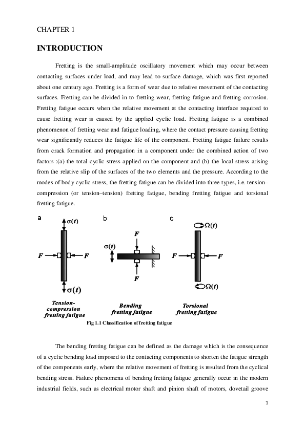 (PDF) bending fretting fatigue strength prediction