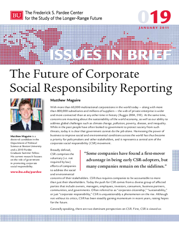 corporate responsibility report