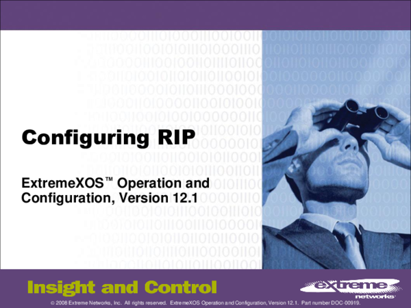 (PPT) Configuring RIP (Routing Information Protocol) extreme networks