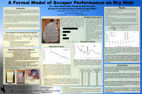 (PDF) A Formal Model of Scraper Performance on Dry Hide, or.... How Much Hide Could an End ...