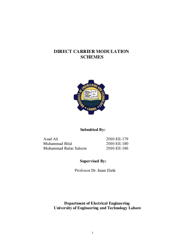 (PDF) Direct Carrier Modulation