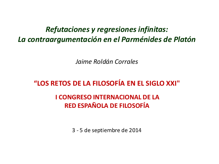 Refutaciones y regresiones infinitas: La contraargumentación en el ...