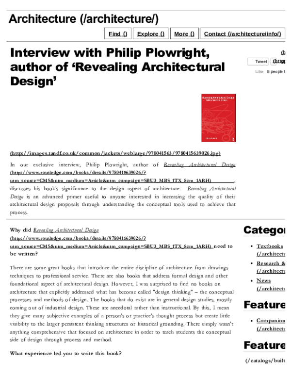 (PDF) Interview with Philip Plowright, author of ‘Revealing ...