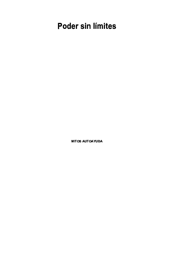 (PDF) Poder sin límites