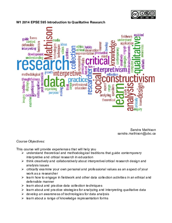 (DOC) Introduction to Qualitative Research