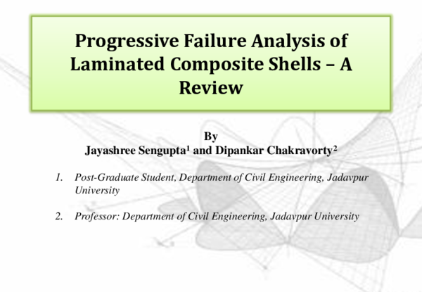 (PDF) Progressive Failure Analysis of Laminated Composite Shells