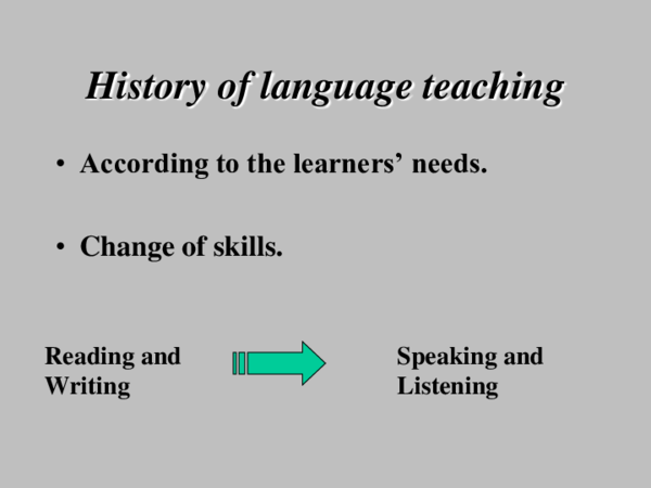 (PPT) History of language teaching