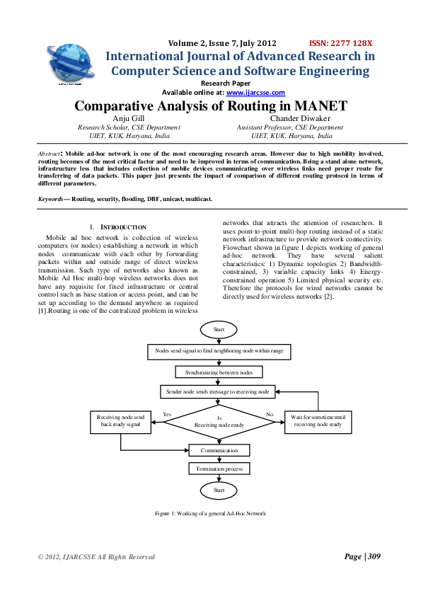 Pdf 2012 Ijarcsse All Rights Reserved Comparative Analysis Of