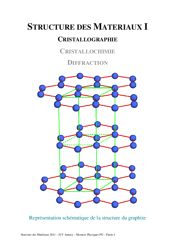 (PDF) Structure des Matériaux 2011 – IUT Annecy – Mesures Physiques PG ...