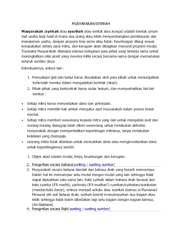 (PDF) MUSYARAKAH/SYIRKAH