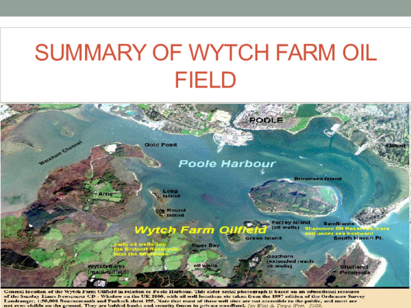 (PPT) SUMMARY OF WYTCH FARM OIL FIELD