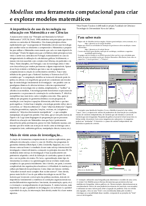 A importância do uso da tecnologia na educação em Matemática e em Ciências