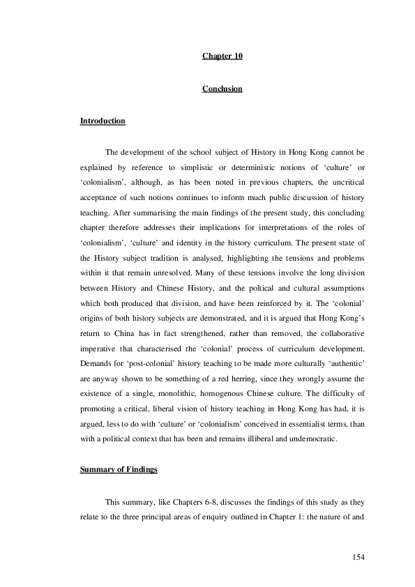 (DOC) Chapter 10: Conclusion