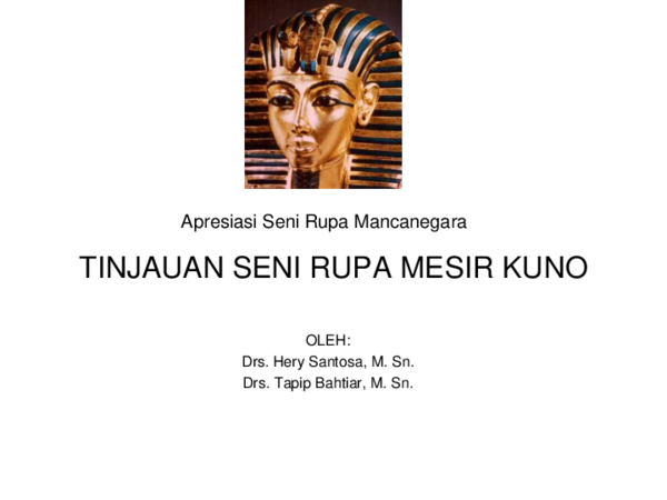 (PDF) TINJAUAN SENI RUPA MESIR KUNO
