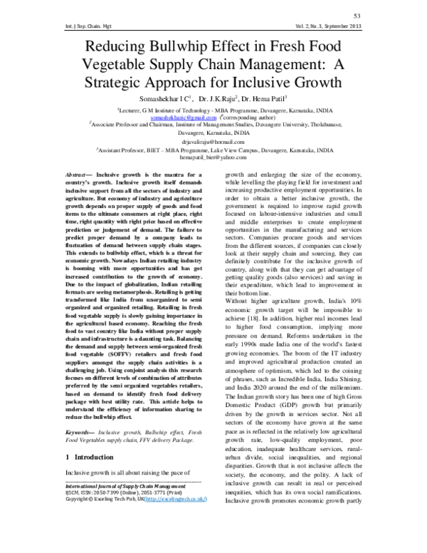 (PDF) Reducing Bullwhip Effect in Fresh Food