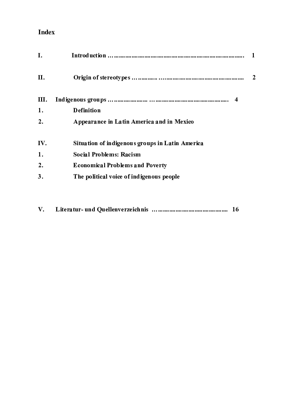 Latin American Identity - Indigenous People in Mexico