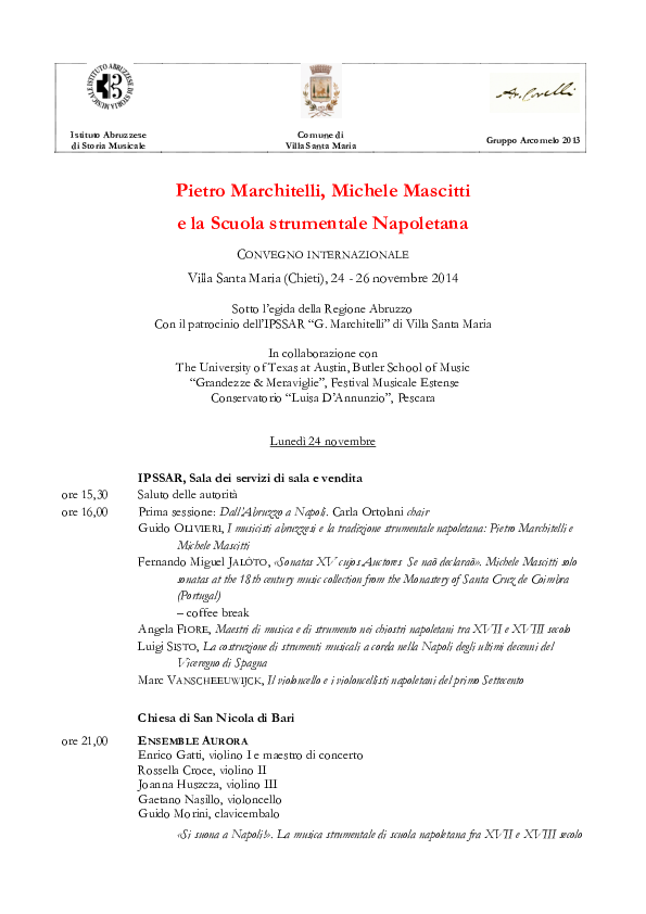 (PDF) Pietro Marchitelli, Michele Mascitti e la Scuola strumentale ...