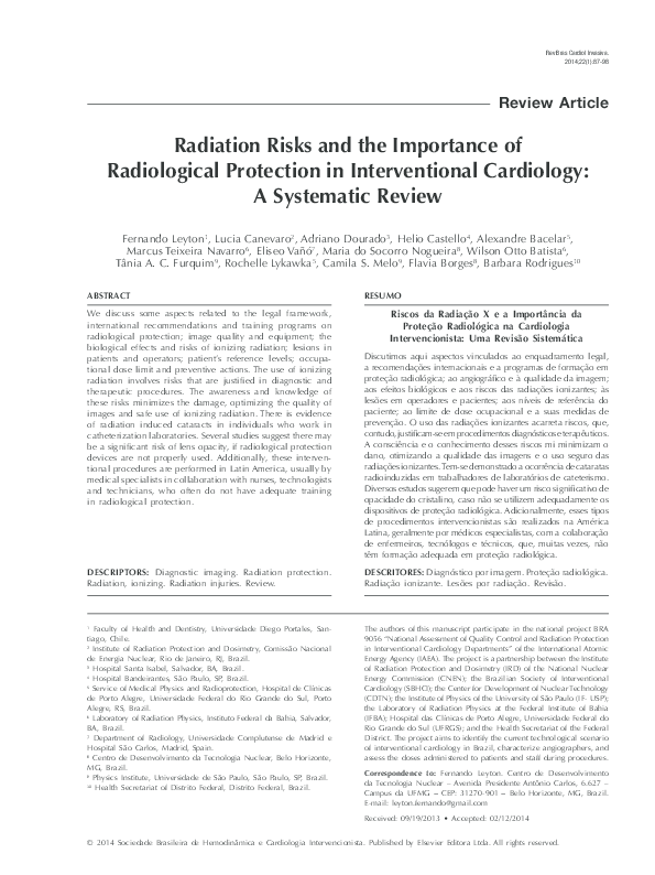 (PDF) radiation protection