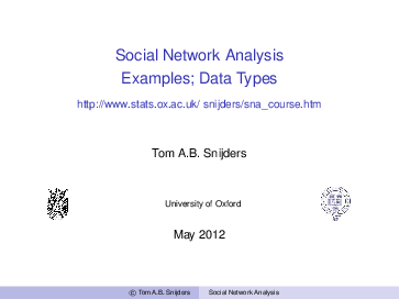 (PDF) Social Network Analysis Examples; Data Types