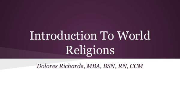 (PDF) Introduction To World Religions
